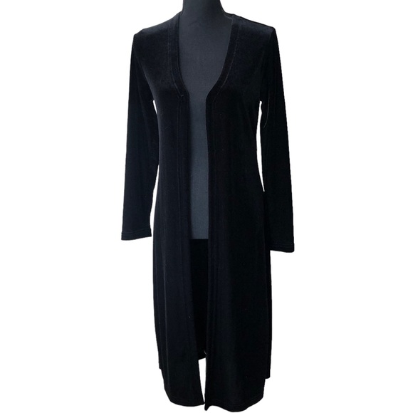 Vintage | Sweaters | Vintage La Belle Velvet Duster Longline Cardigan M ...